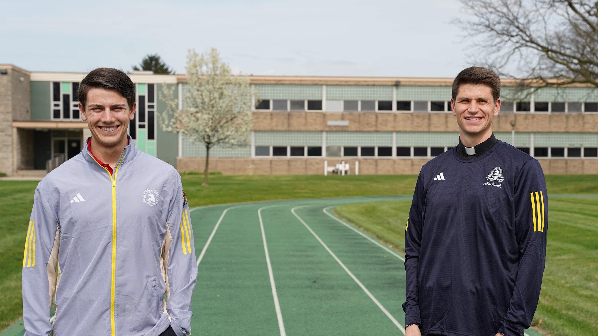 Two Sacred Heart seminarians conquer Boston Marathon with God's strength