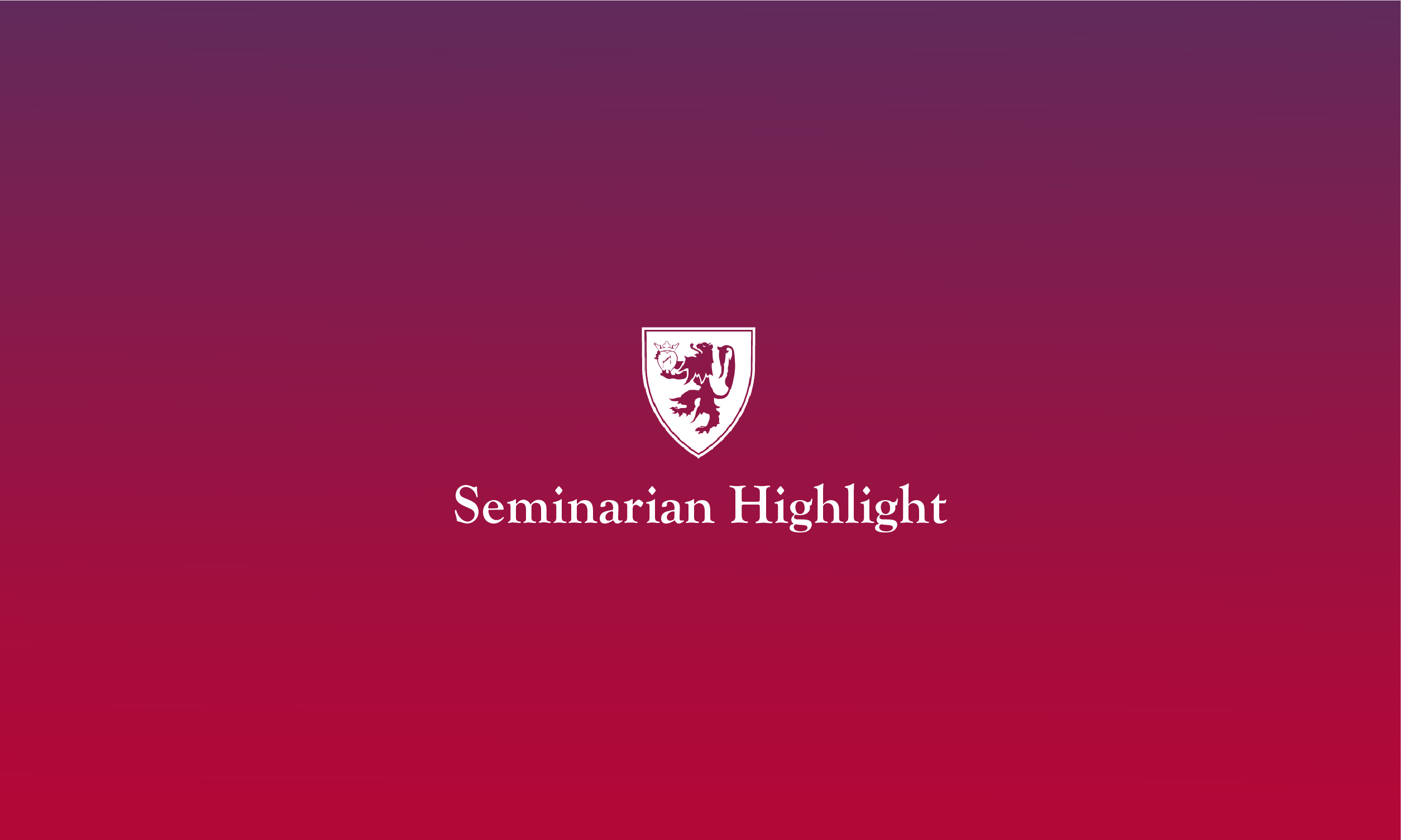 Seminarian Feature: Stephen Moening